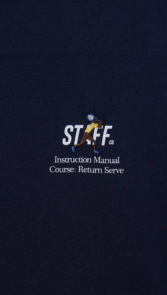 Tennis Manual Navy Blue Tee | staffco